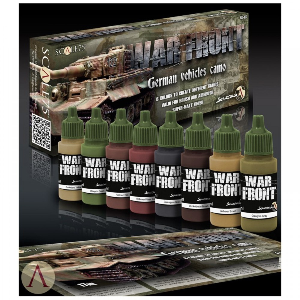 Acrylic Paints Set - German Vehicles Camouflage (8 x 17ml)