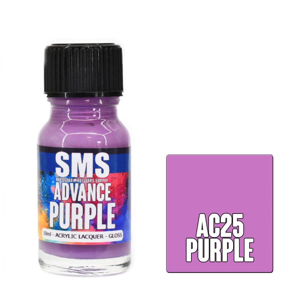 Acrylic Lacquer Paint - Advance PURPLE (10ml) - SMS-AC25