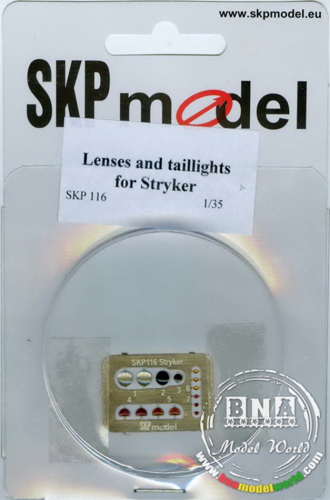 1/35 Stryker Lenses and Tail Lights for AFV Club/Trumpeter kits