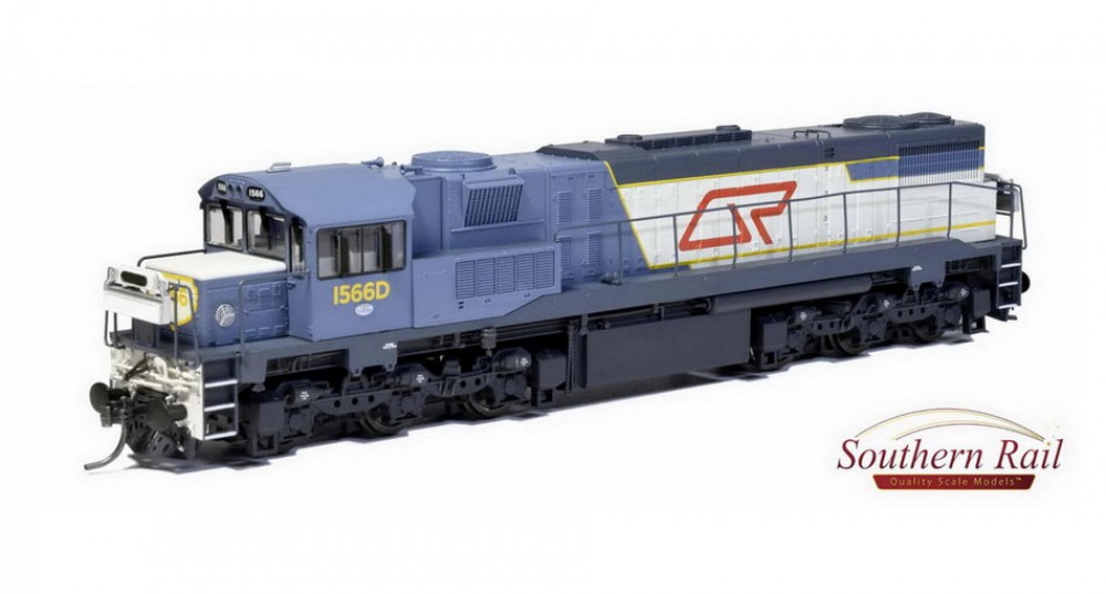 HO Scale 16.5mm QR 1550 Class Diesel Locomotives - Blue #1566D C.1989 ...