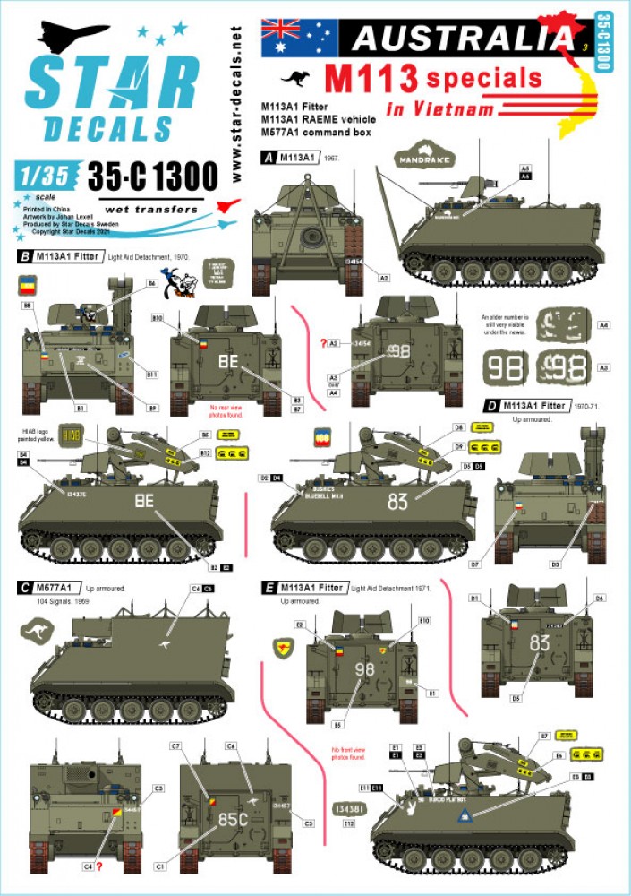 1/35 Australia in Vietnam # 3. Aussie Special M113s. M113A1 Fitter ...