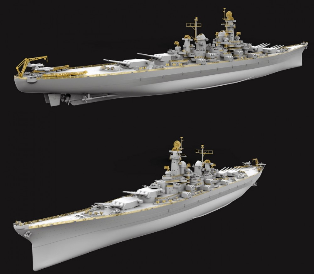 1/700 USS Battleship Louisiana (BB-71)