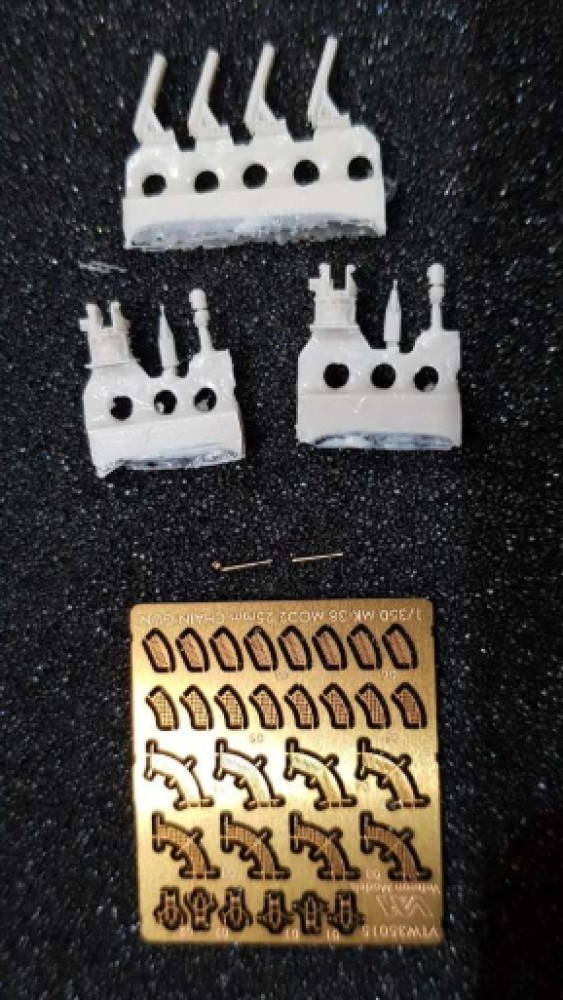 1/350 Mk.38 Mod2 25mm Chain Gun with Mk-53 Nulka Decoy System