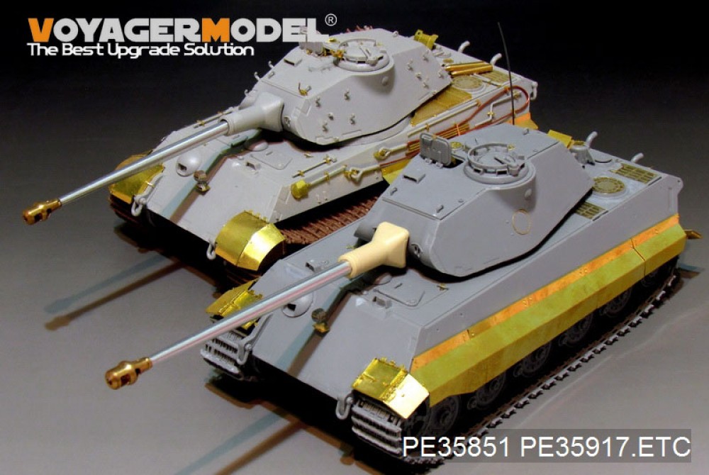 1/35 WWII German King Tiger (Porsche Turret) V1 Detail Set for Takom ...