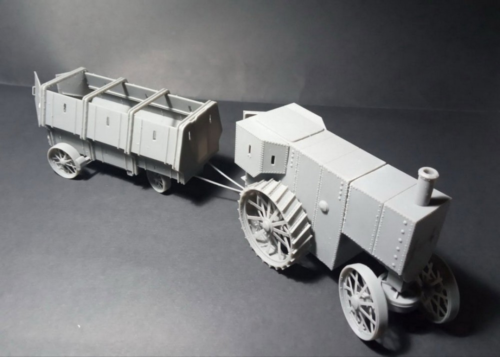 1/35 Fowler Trailer (Fouler B5 Trailer Wagon) - WIP-35026