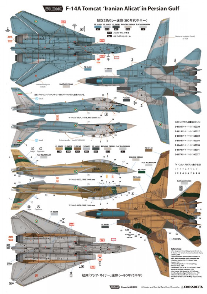 1/48 Grumman F-14A Tomcat Decals: The Last Active Tomcats - Iranian ...