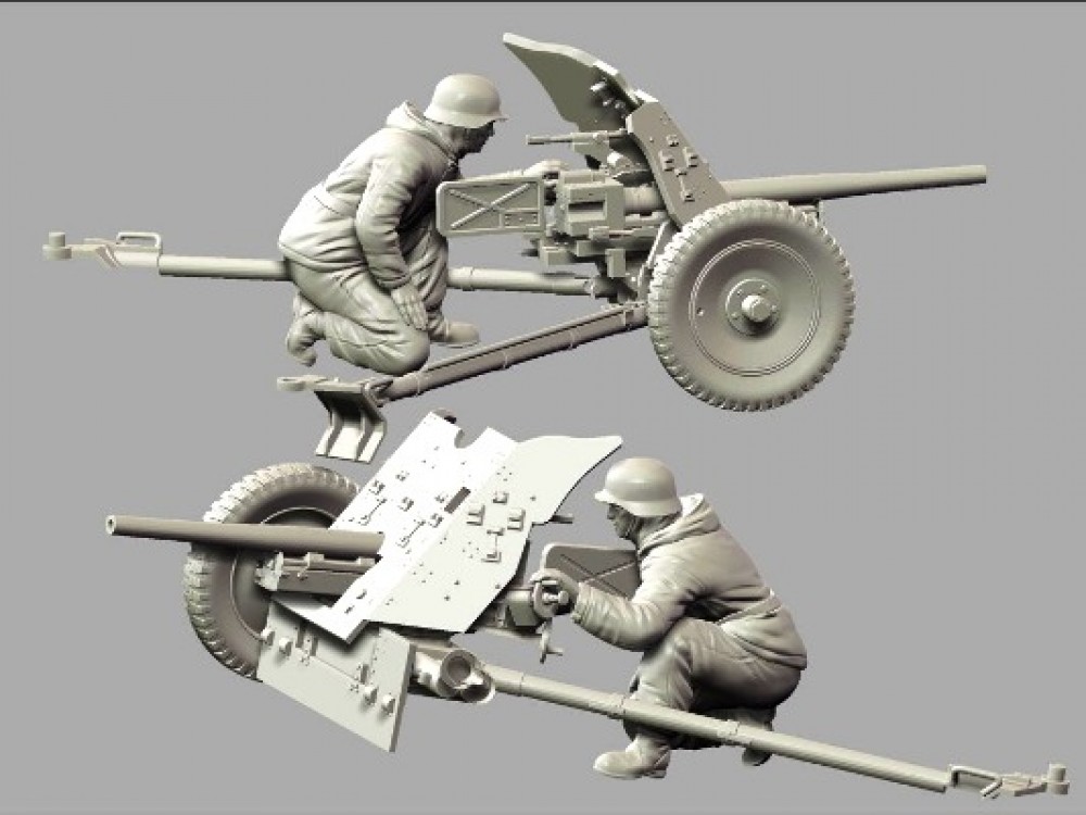 1/35 German Anti-Tank Gun Pak-36 with Crew