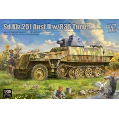 1/35 Sd.Kfz.251 Ausf.D with R35 Turret (APXR SA18 37mm Gun) Border ...