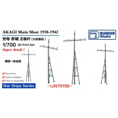 1/700 YAMATO Type89 127mm Twin AA Gun (Anti-Smoke Shield) (2pcs) BUNKER ...