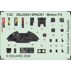 1/32 Gloster Meteor F.8 Details on 3D Decal for Revell kits Eduard 3DL32041
