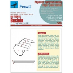 1/72 HA-1112M-1L Buchon Wheel Bay Plugs Mask for AZ model Peewit M75007