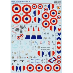1/72 French Nieuport 10/11/16 Aces of WWI Decals Print Scale 72-257