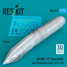 1/72 AN/AVQ-10 Pave Knife Laser Designation Pod (1pc) for F-4D/A-6A ...