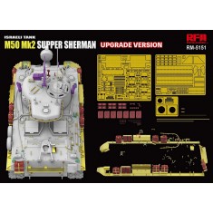 1/35 Israeli Tank M50 Mk2 Super Sherman Upgrade Version Rye Field Model ...