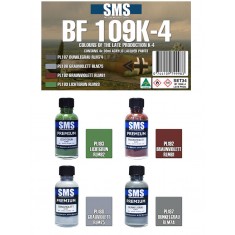 Acrylic Lacquer Paints - Bf109 K-4 Late Production Colour Set (4x 30ml ...