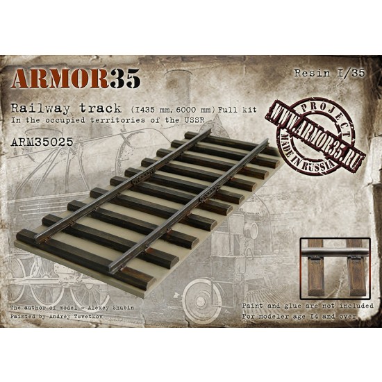 1/35 Railway Track (1435mm, 6000mm) Full Kit