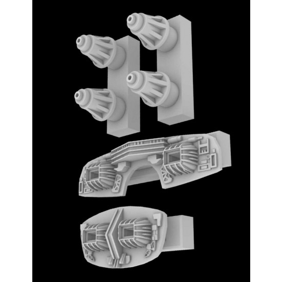 1/537 USS Reliant / Miranda class Phaser & Torpedo Launchers for AMT ... 1/537 USS Reliant / Miranda class Phaser & Torpedo Launchers for AMT ...