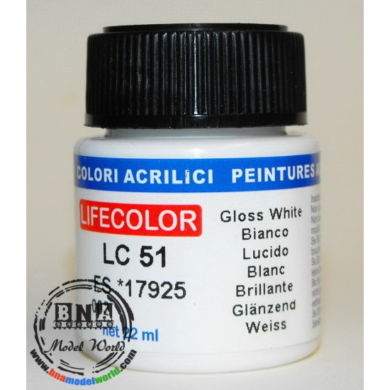 Acrylic Paint - Gloss White (22ml) FS 17925