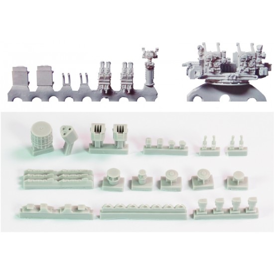 1/200 HMS Nelson Super Detail-up Set for Trumpeter Nelson kit #03708