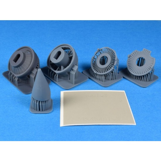 1/48 F-86A J47 Engine Front Correction set for ClearProp kit Hypersonic ...