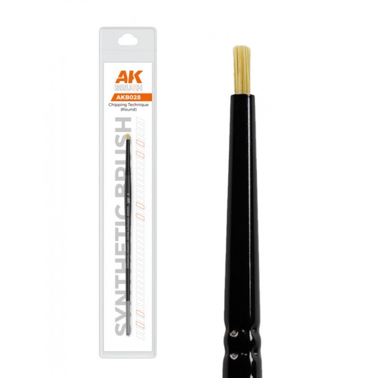 Chipping Technique #Round Synthetic Brush (coarse hair) for Effects ...