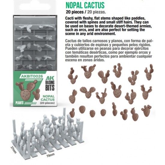 Plants - Nopal Cactus (20pcs) AK Interactive BIT0026