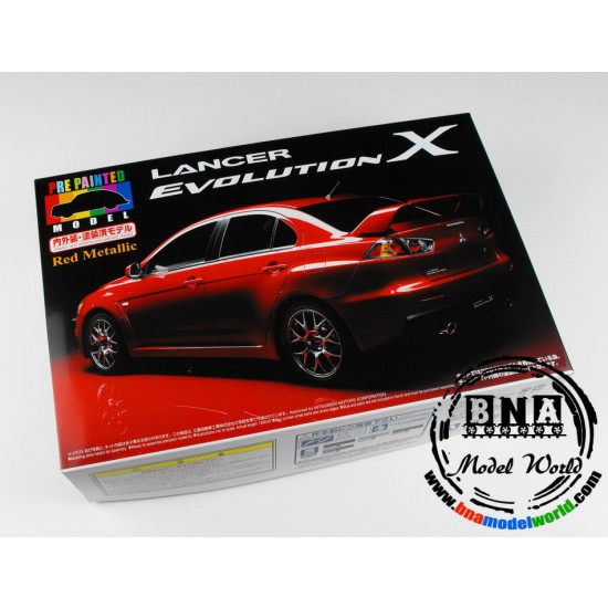 1/24 Mitsubishi Lancer Evolution X Red Metallic (pre-painted) (# ...