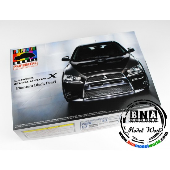 1/24 Mitsubishi Lancer Evolution X Phantom Black Pearl (pre-painted ...