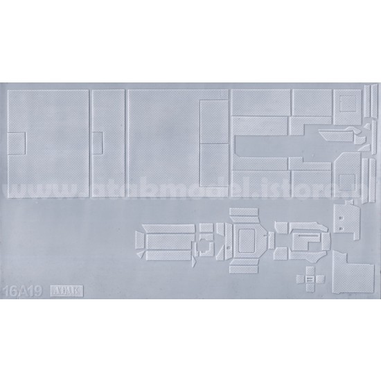 1/16 SdKfz 251D Floor Correct Benches for Trumpeter kit Atak 16A19