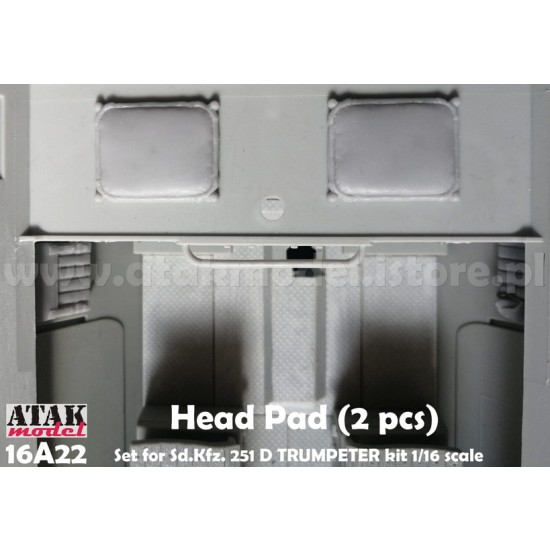 1/16 SdKfz 251D Head Pad for Trumpeter kit (2pcs) Atak 16A22