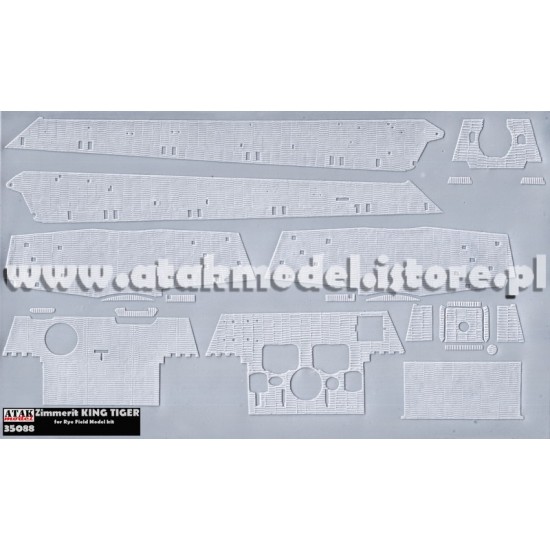 1/35 King Tiger Zimmerit for Rye Field Model RM-5137/5138/5146 Atak 35088