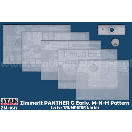 1/16 Panther G Early Zimmerit for Trumpeter Kit Atak ZM-1617