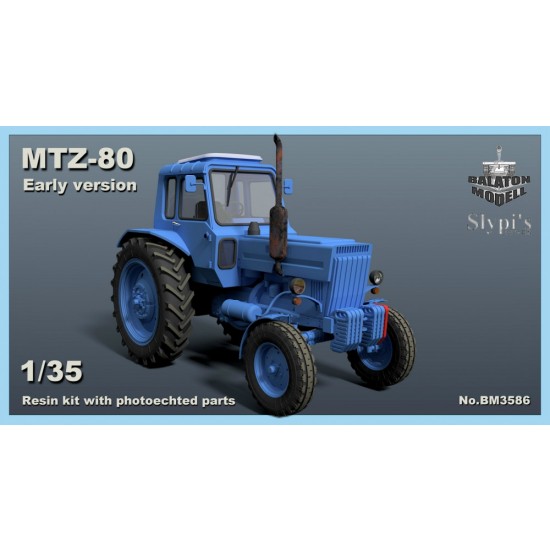 1/35 MTZ-80 Early Version Tractor Balaton Modell BM3586