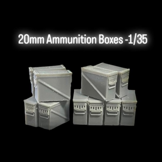 1/35 20mm Ammunition Boxes (10pcs) Black Ops 3005