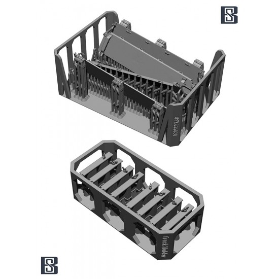1/35 M4A3 Sherman Stowage Rack and Spare Track Holders for 2 Tanks BSK ...