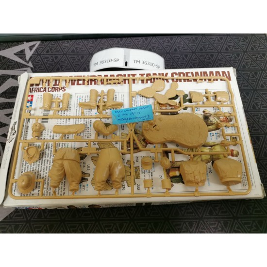Spare Parts for 1/16 WWII Afrika Korps Tank Crewman Tamiya 36310-SP