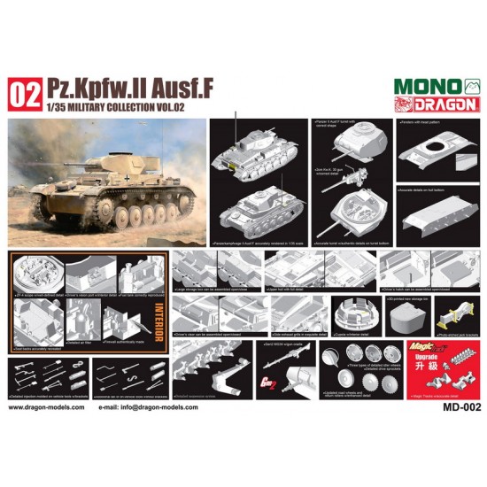 [MonoXDragon] 1/35 Panzerkampfwagen II Ausf. F (#DR MD002) - BNA Model ...