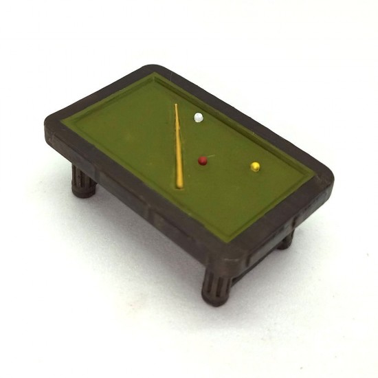 1/72 Miniature Furniture - French Billiard Table (carom) with Balls and ...