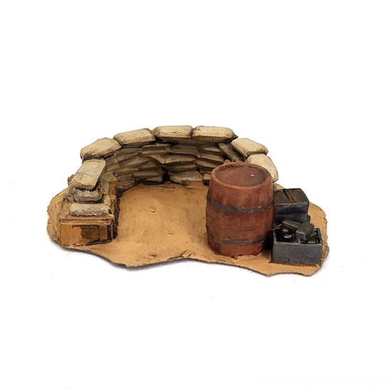1/72 Machine Gun Nest (Strong Point) #1 Drums and Crates 1701