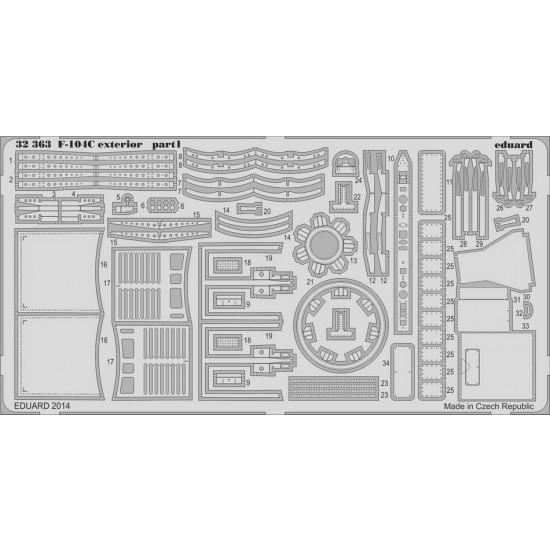 1/32 Lockheed F-104C Starfighter C Exterior Detail Set for Italeri kit ...
