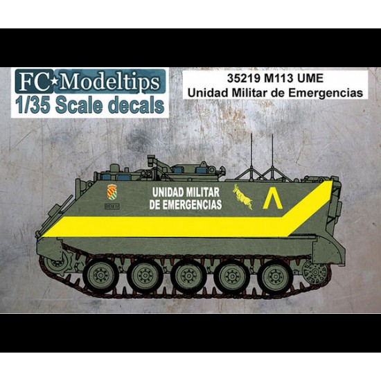 1/35 Spanish UME M113 Decals (#FC-35219) - BNA Model World