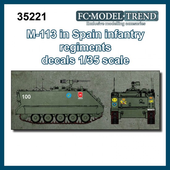 1/35 M113 in Spain Infantry Units Decals (#FC-35221) - BNA Model World