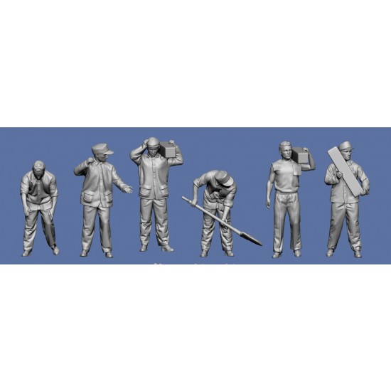 1/35 German Civilian Porters with Coal Baskets and Dry Ice Rods ...