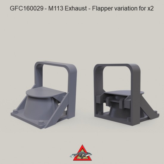 1/16 M113 Exhaust Flapper Variation (2pcs) for AHHQ M113A1 ACAV #009 ...