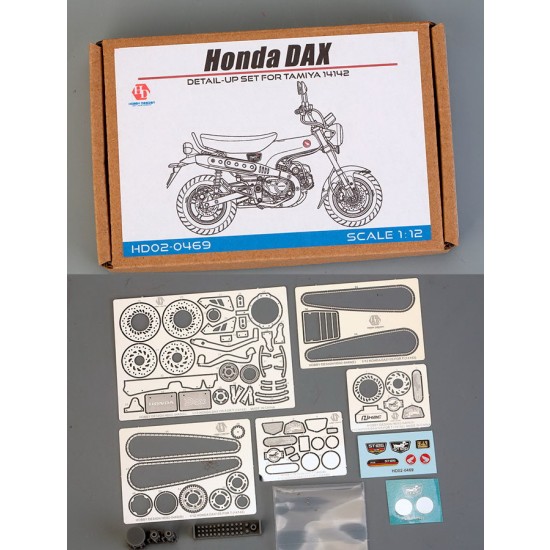 1/12 Honda Dax Detail-up Set for Tamiya kit #14142 Hobby Design HD02-0469
