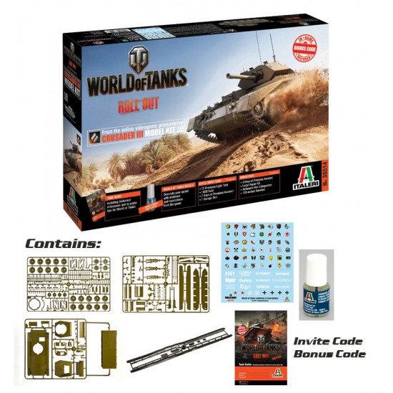 1/35 World of Tanks - Crusader III with WoT Decals & Tank Guide ...