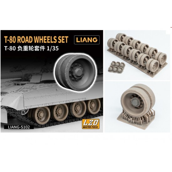 1/35 T80 Road Wheels Set Liang Model S102