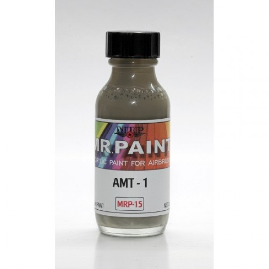 Acrylic Lacquer Paint - AMT-1 Light Brown 30ml (#MRP-15) - BNA Model World