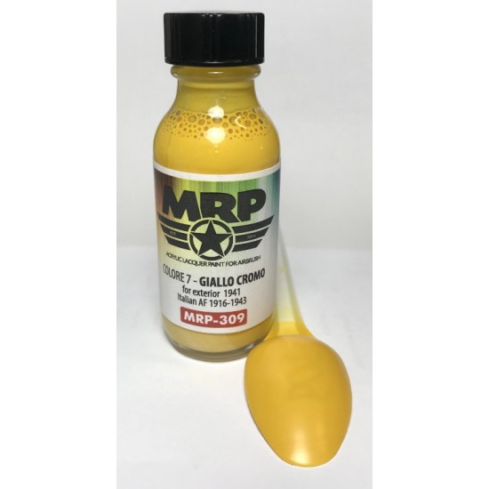 Acrylic Lacquer Paint - Giallo Cromo for Exterior 1941 30ml Mr Paint 309