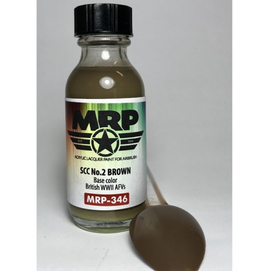 Acrylic Lacquer Paint - SCC No.2 Brown "WWII British AFVs Base Colour ...